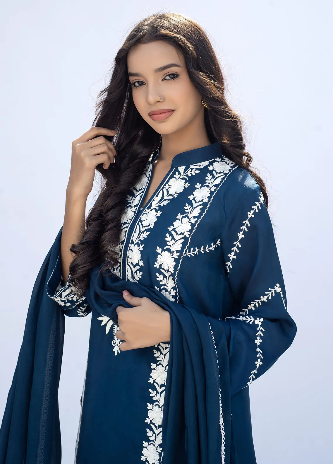 Eman Butt Pret Embriodered Russian silk 3 Piece Suit Alice – Sanaulla International