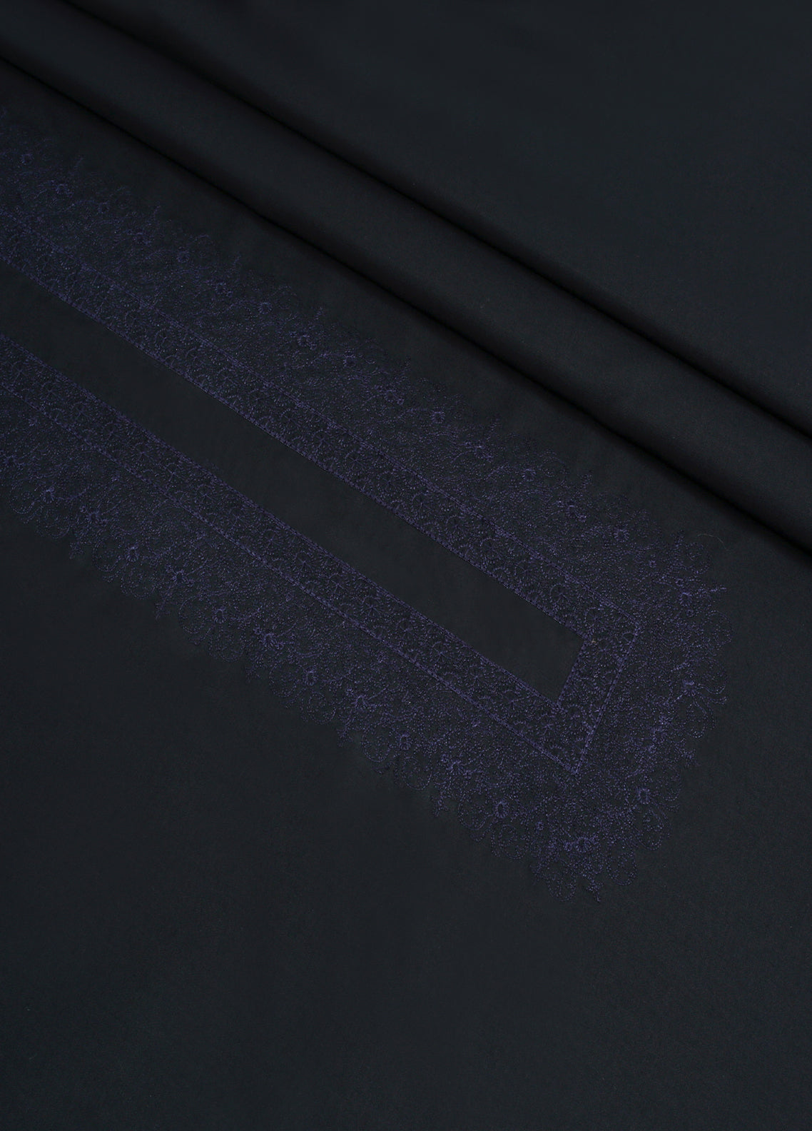 Cotton-Thread Embroidered Kameez Shalwar With Contrast Colors ...