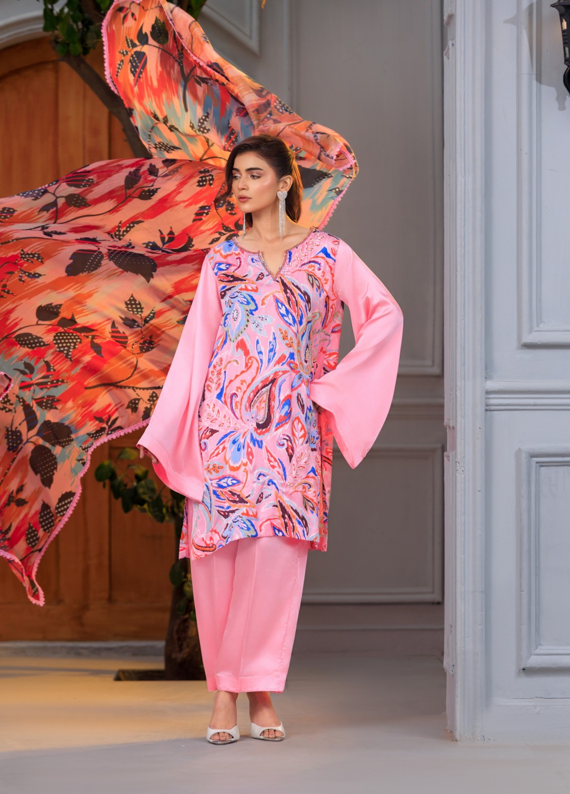 Afreen Sublimation by Huma Gul Pret Silk Hand work 3 Piece Suit HG-503 ...