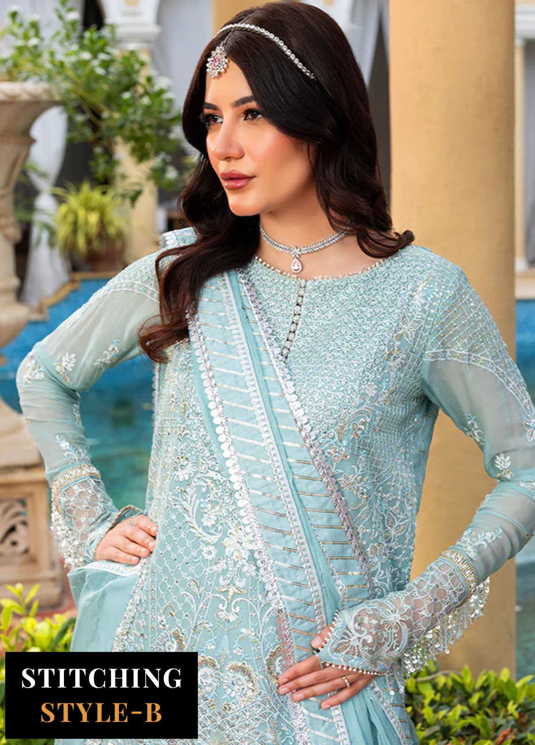 Sahane Embroidered Chiffon Suits Unstitched 4 Piece SNE25HD CT 29006 ...
