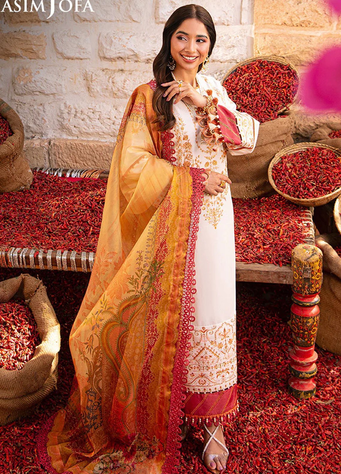 Aira by Asim Jofa Embroidered Jacquard Suits Unstitched 3 Piece AJ24AS ...