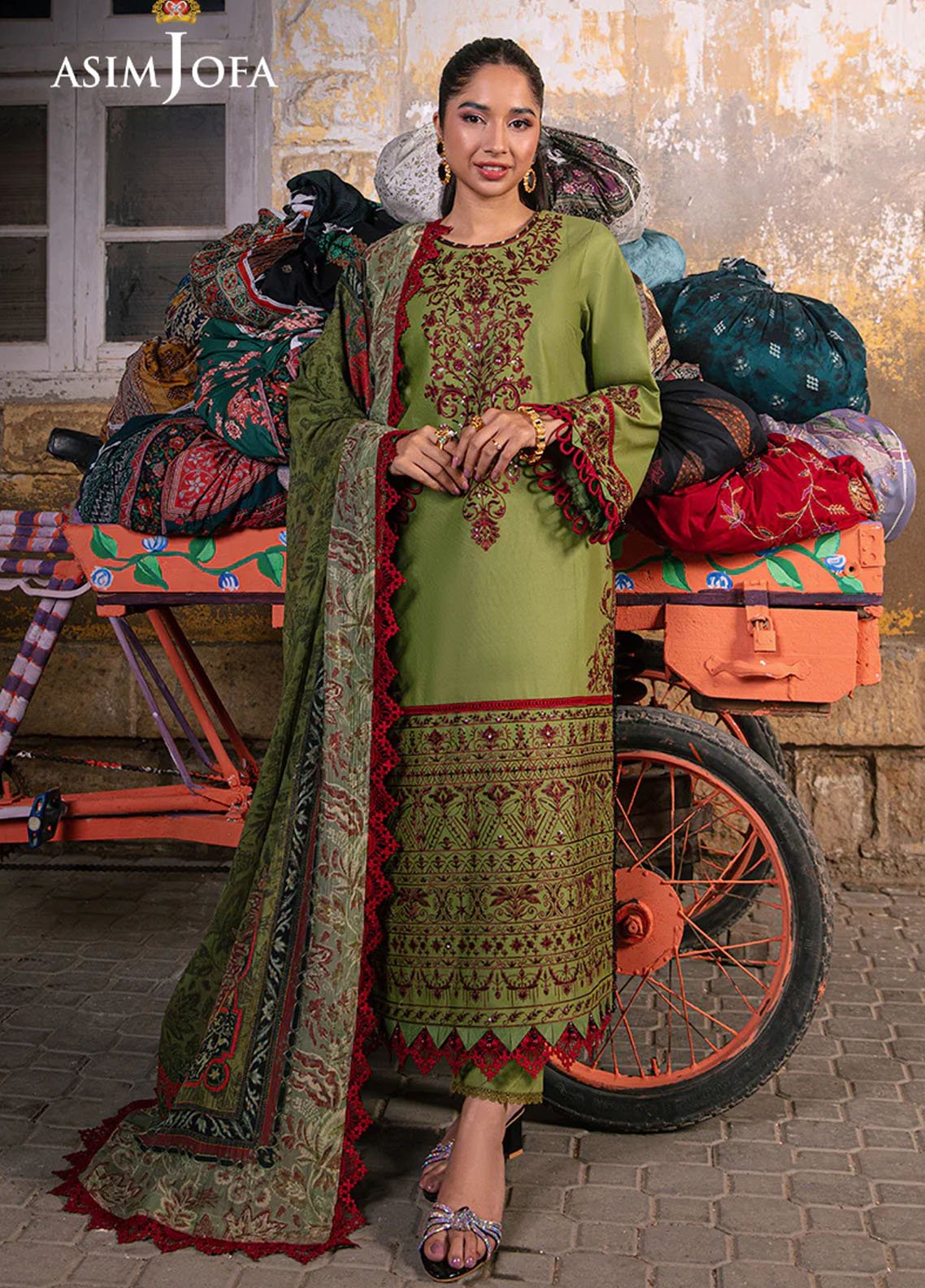 Aira by Asim Jofa Embroidered Lawn Suits Unstitched 3 Piece AJ24AS AJAR ...