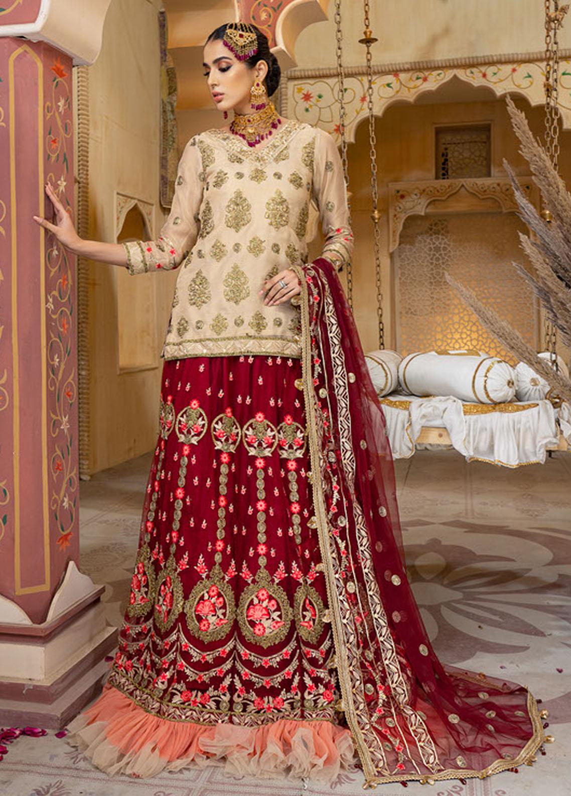 Biyaah By Noorma Kaamal Embroidered Missouri Suits Unstitched 3 Piece ...
