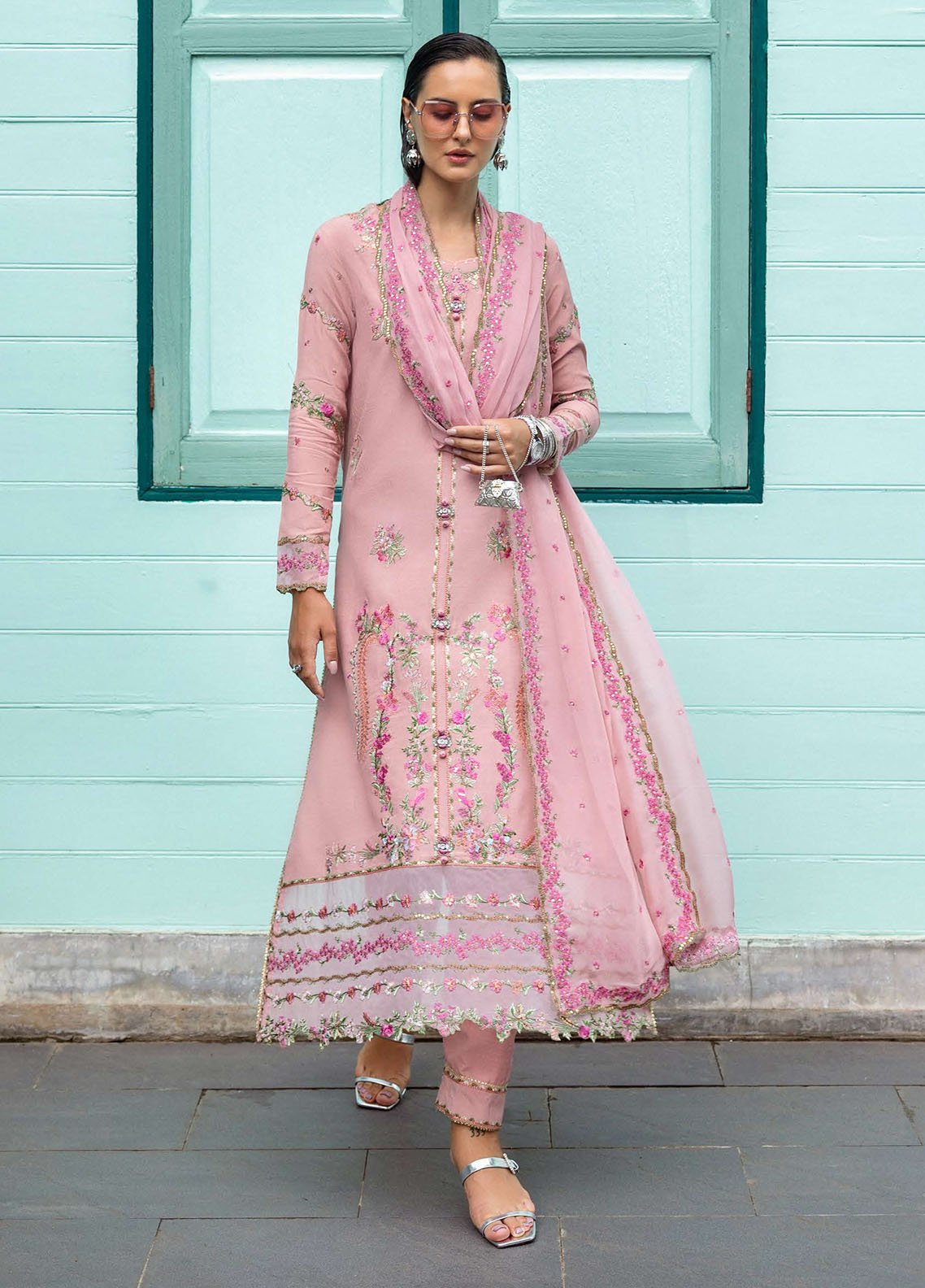 Nuvera by Mushq Hemline Embroidered Raw Silk Suits Unstitched 3 Piece ...