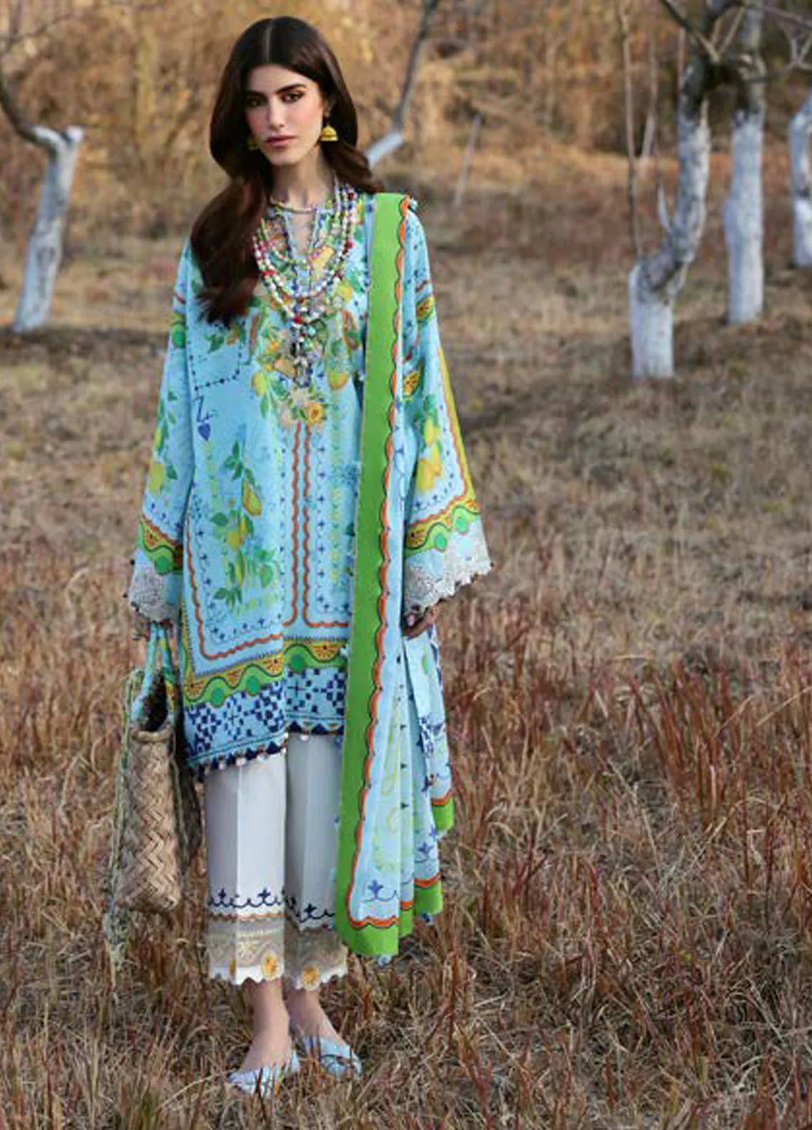 Zaha By Khadijah Shah Embroidered Lawn Suits Unstitched 3 Piece ZL25NL ...