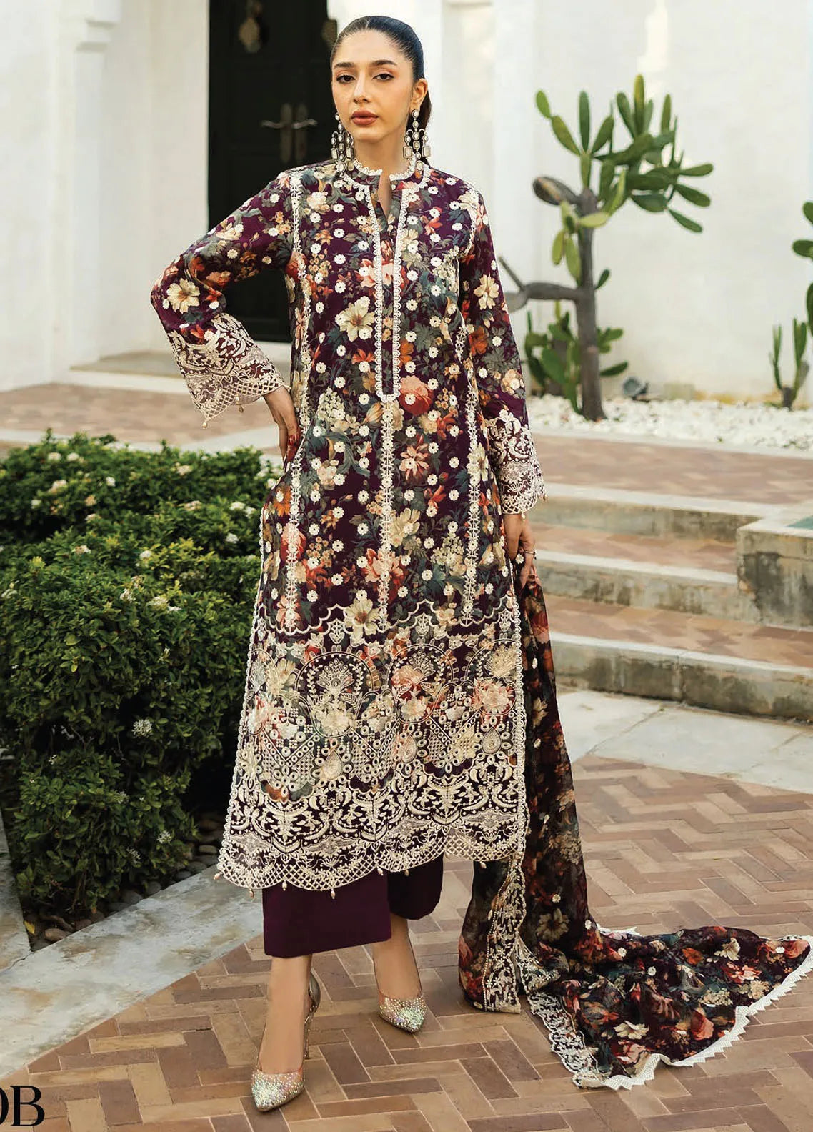 Zainab Chottani Embroidered Chikankari Suits Unstitched 3 Piece ZC25CH ...